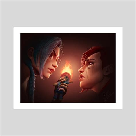 Vi And Jinx Arcane An Art Print By Supermanworks Inprnt