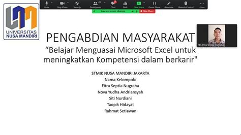 Belajar Menguasai Microsoft Excel Untuk Meningkatkan Kompetensi Dalam