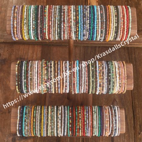 Natural Crystal Smooth Beads Brcelets Stretch Bracelet Adjustable