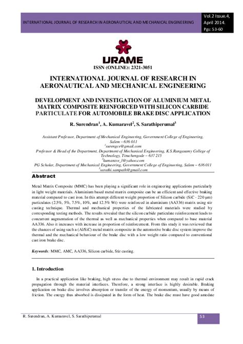 Pdf Development And Investigation Of Aluminium Metal Matrix Composite Reinforced With Silicon