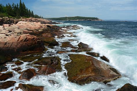 Scenic View Of The Rocky Coastline Of License Image 13885620