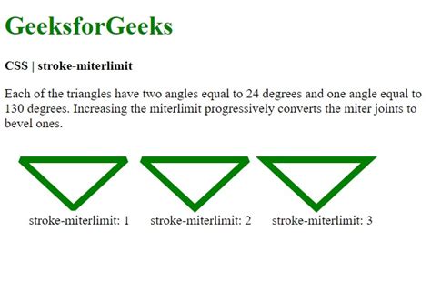 Css Stroke Miterlimit用法及代码示例 纯净天空