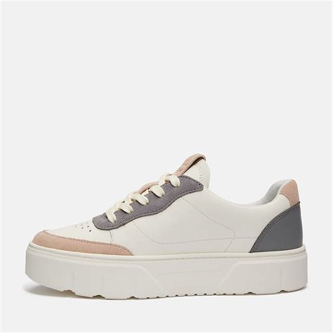 Laurel Court Low Top Sneaker Zum Schnüren Für Damen In Weiß Und Grau