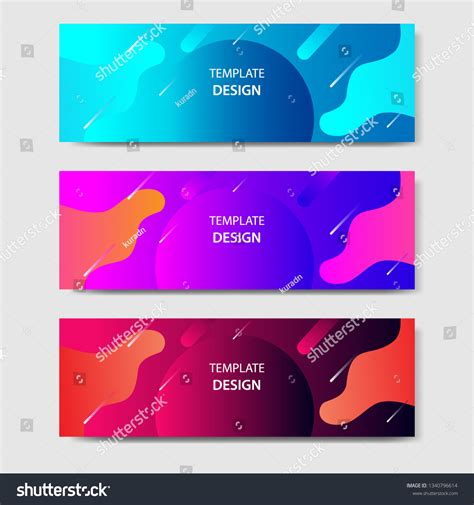Vibrant Gradient Modern Futuristic Background Template Stock Vector Royalty Free 1340796614