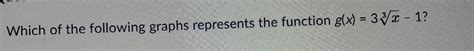 [answered] Which Of The Following Graphs Represents The Function G X 3x Kunduz