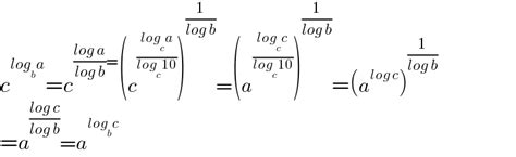 Prove That C Log B A A Log B C Tinku Tara