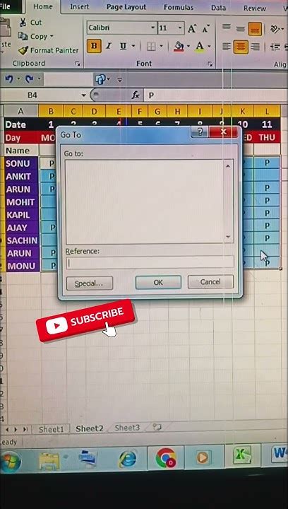 absent highlight trick excel excelshorts exc exceltricks
