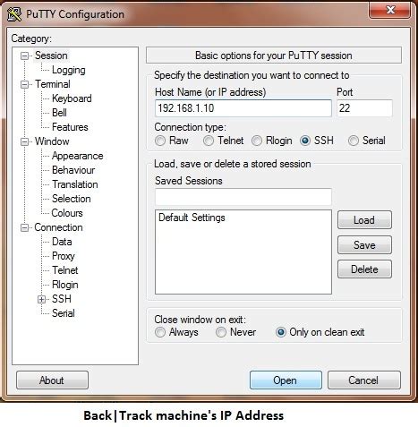 Putty Command Line Options Script