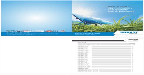 download pdf shakti solar pump technical catalog