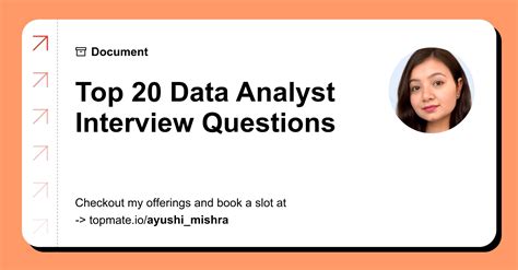 Top 20 Data Analyst Interview Questions with Ayushi Mishra