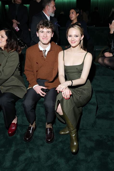 Iris Apatow At Gucci Fashion Show At Milan Fashion Week 02252025