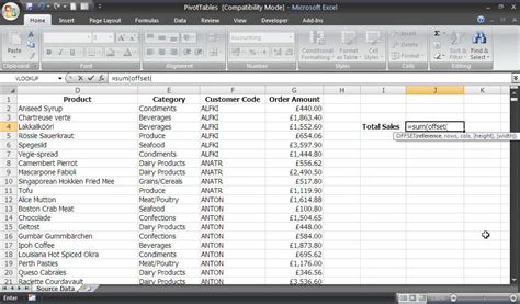 how to write a dynamic sum formula youtube