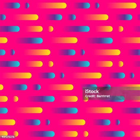 밝은 선 추상 원활한 패턴 라운드 그라데이션 색된 줄무늬와 동그라미 배경입니다 벡터 일러스트 레이 션 0명에 대한 스톡 벡터