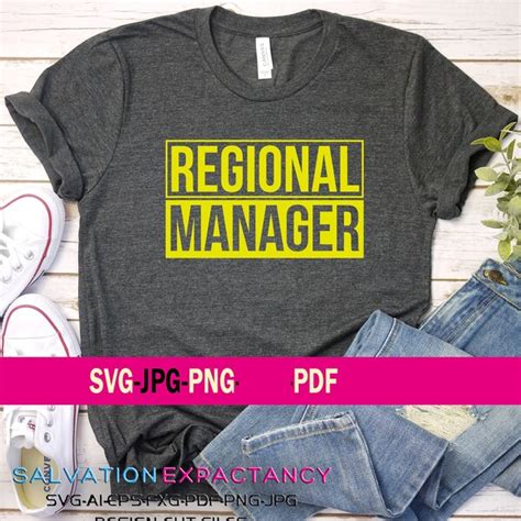 Regional Manager Svg Etsy