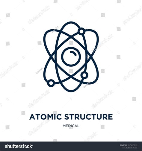 Atomic Structure Icon Medical Collection Thin Stock Vector Royalty Free 2279377233 Shutterstock