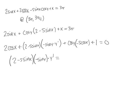 Solved 3 Find The Slope Of The Tangent Line To Y 3x Cosx When 4 Fory