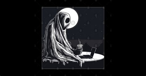 Spooky Ghost Work Spooky Season Sticker Teepublic