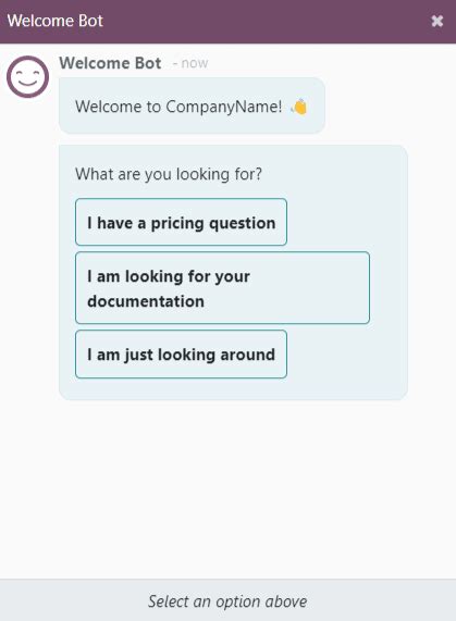 Chatbots — Odoo 160 Documentation