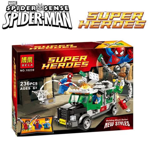 BELA MARVEL Super Heroes Avengers Spider-Man DOC OCK TRUCK HEIST DIY ...