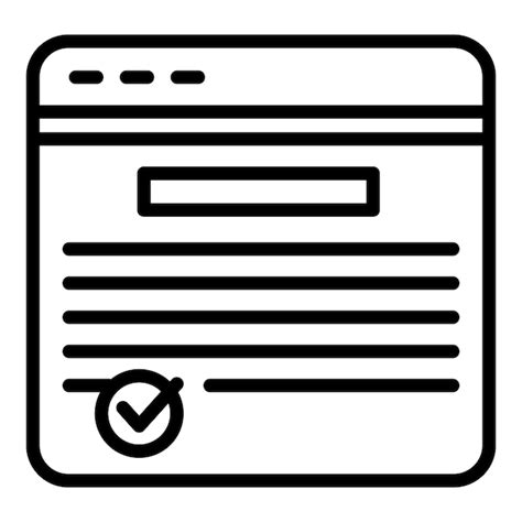 Premium Vector Web Page Ebook Icon Outline Web Page Ebook Vector Icon For Web Design Isolated