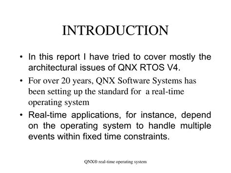 Ppt Qnx ® Real Time Operating System Powerpoint Presentation Free Download Id 1414423