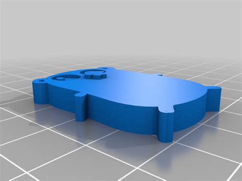 Fichier Stl Gratuit Gopher Go Golang・plan Pour Impression 3d à