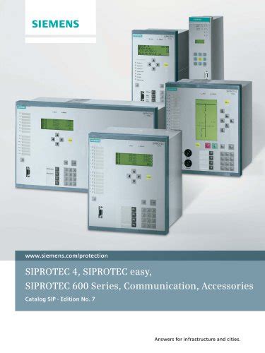 Siprotec 5 Protection Control Automation Monitoring Power Quality Basic Catalog • Edition