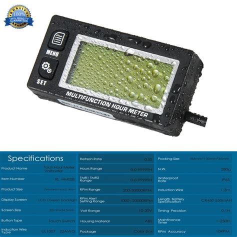 Tachometer Functional Digital Inductive Gasoline E Vicedeal Tachometer Functional Digital Inductive Gasoline E Vicedeal