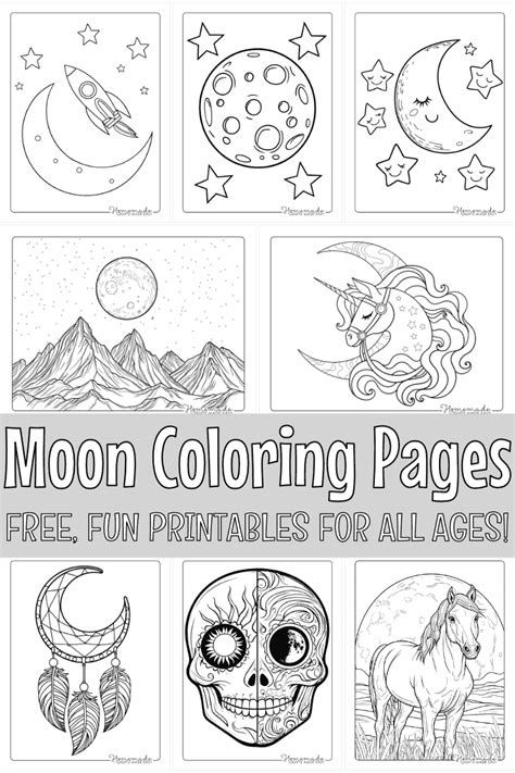 Printable Sun Moon Coloring Pages 2025