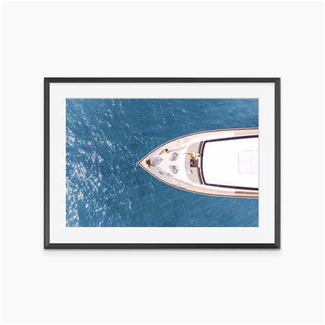 Sailing Poster Photography Print Aerial View Yacht Print Boat Wall