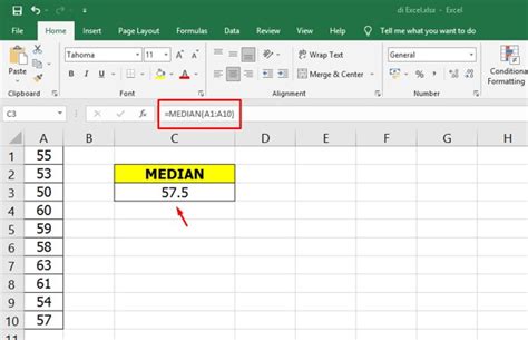 Cara Cari Median Di Excel
