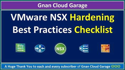Vmware Nsx Hardening Best Practices Checklist