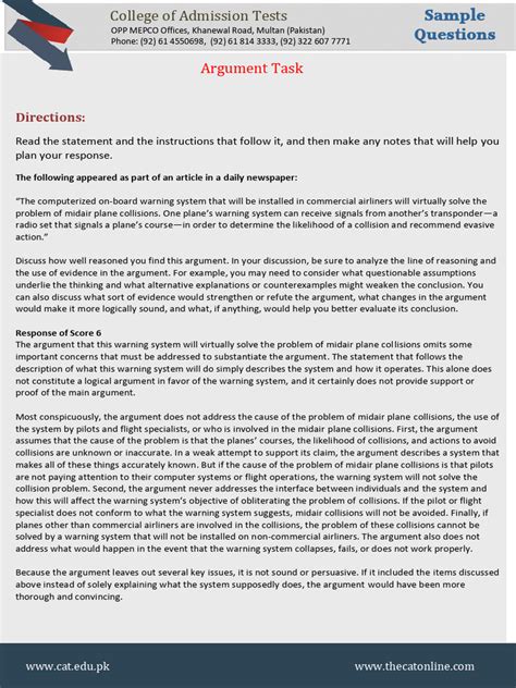 Argument Task Pdf Argument Cognitive Science