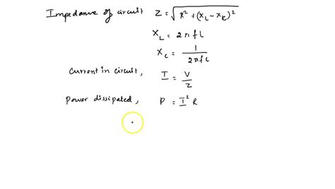 SOLVED Consider The AC Circuit In The Figure Below The Frequency Of The AC Source Is Adjusted