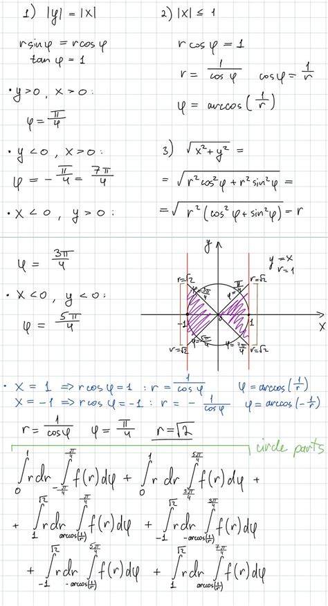 Using Polar Coordinates To Reduce Double Integral To 1 Dimensional R Askmath