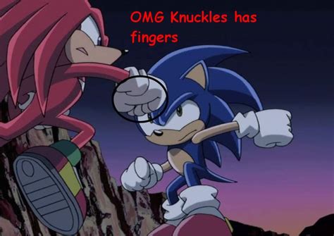 They Actually Drew Fingers On Knuckles In Sonic X S1e12 R