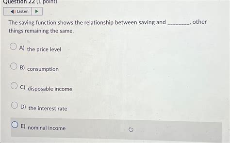 solved question 22 1 ﻿point listenthe saving function shows