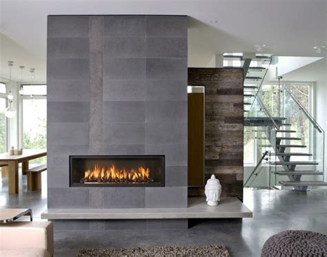 Fireplace Hearth Stone Living Room Modern With Contemporary Fireplace
