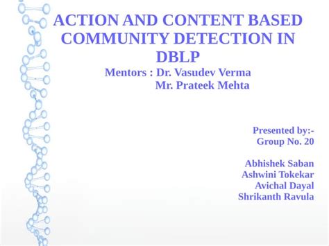 Community Detectionslide Pdf Social Networking Internet