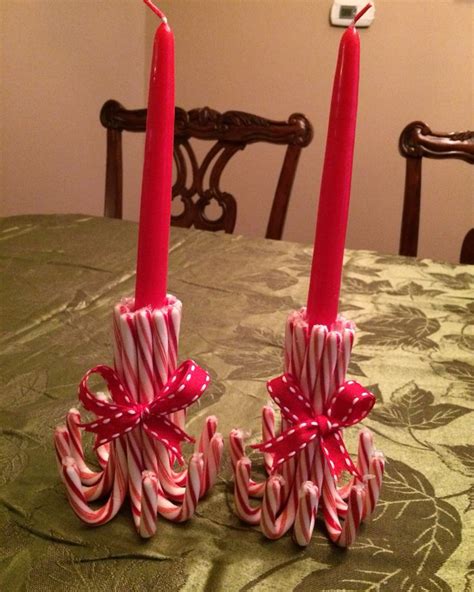 Candy Cane Candle Candy Cane Candles Diy Candy Cane Candle Ideas
