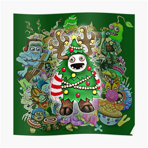 My Singing Monsters Characters Yool Premium Matte Vertical Poster