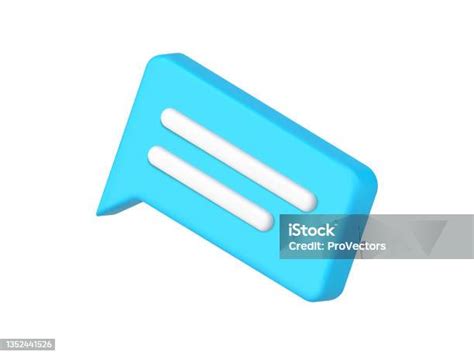3d 블루 채팅 메시지 Isometric 아이콘 사이버 공간 통신 벡터 일러스트레이션 3차원 형태에 대한 스톡 벡터 아트 및