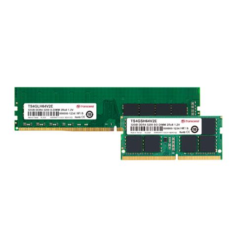 DDR Unbuffered DIMMs Standard Transcend Information Inc