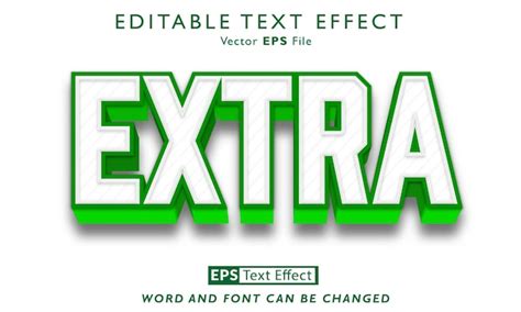 Premium Vector Extra Text Effect Premium Vector Extra Text Effect