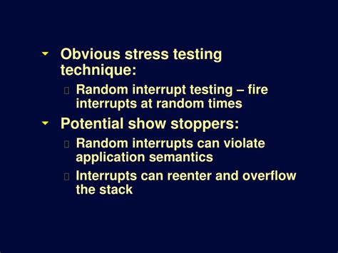 Ppt Stress Testing And Debugging For Interrupt Driven Embedded Software Powerpoint Presentation