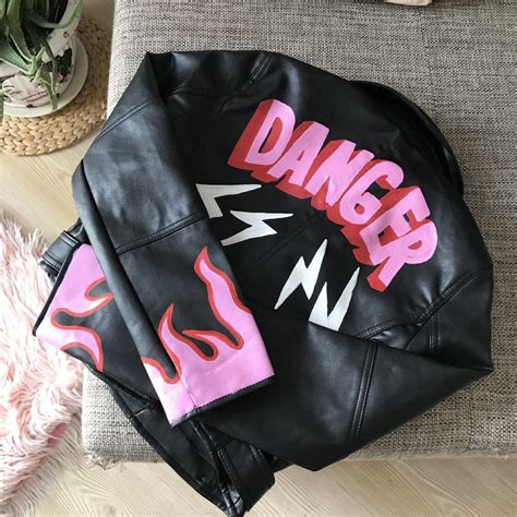 Custom Text Jacket Painted Faux Leather Motorcycle Jacket Etsy Artofit
