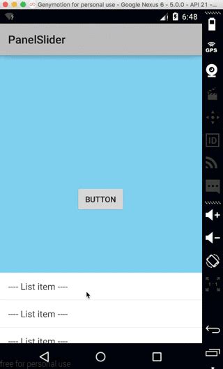 github unixzii androidpanelslider a simple library to make panel