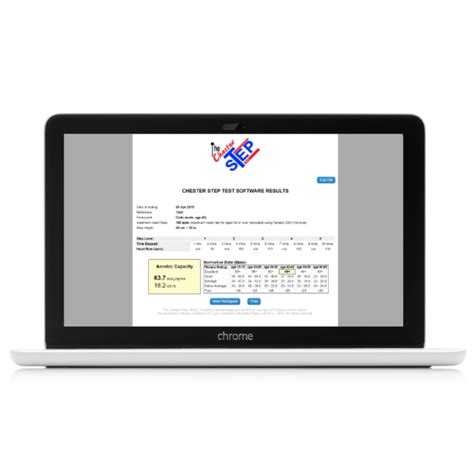 Official Chester Step Test Prediction Software Cartwright Fitness
