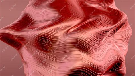premium photo 3d rendering anisotropic stone morphing waves of