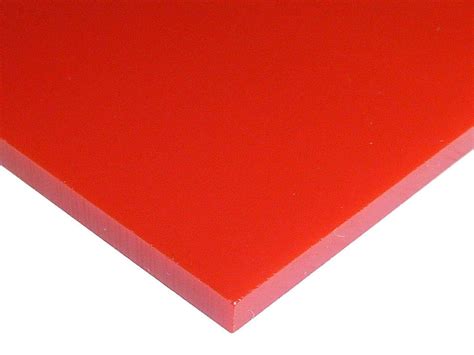 3mm Solid Red Plexiglass Sheet 24x12 Cast 0118 Thick Nominal